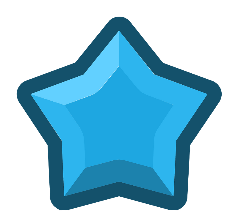 Diamond star 06-24 blue outlined icon. Free download transparent .PNG ...
