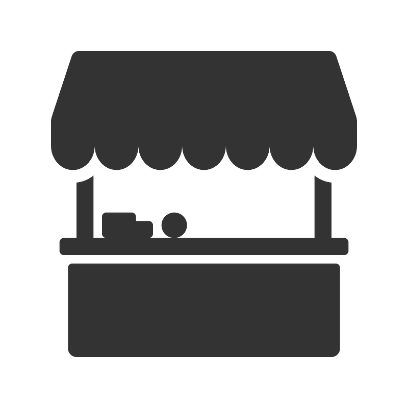 Market stall icon. Free download transparent .PNG | Creazilla