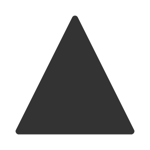 Triangle large icon. Free download transparent .PNG | Creazilla