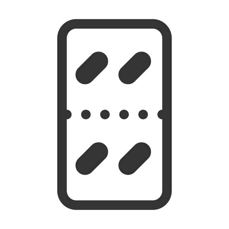 Blister pills oval x4 icon. Free download transparent .PNG | Creazilla