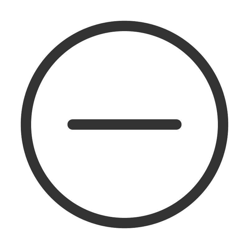 Negative icon. Free download transparent .PNG | Creazilla