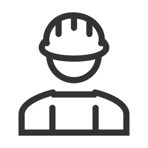 Construction worker icon. Free download transparent .PNG | Creazilla