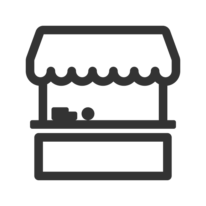 Market stall icon. Free download transparent .PNG | Creazilla