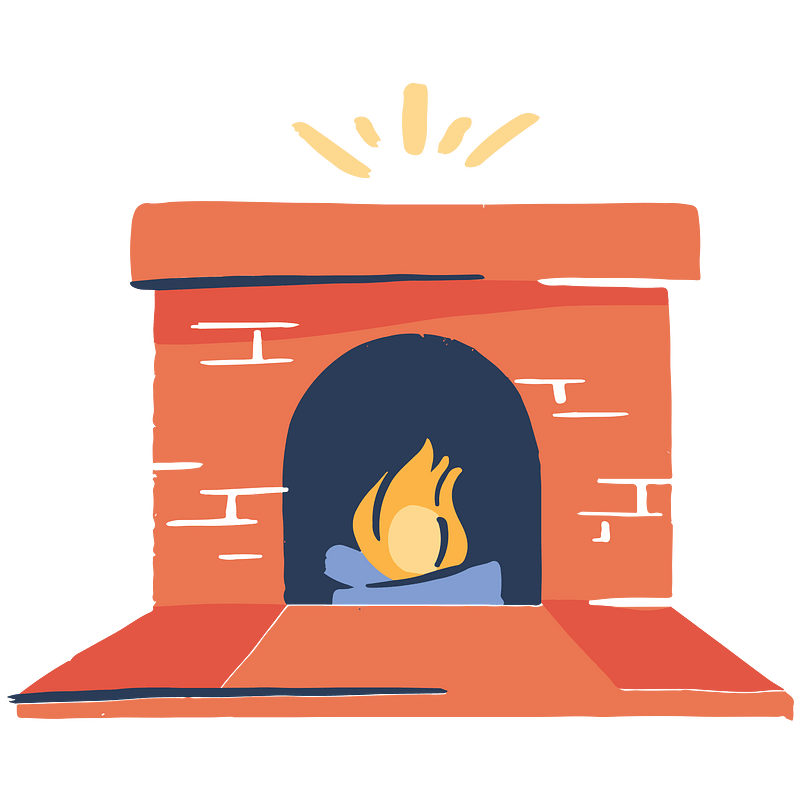 Fireplace icon. Free download transparent .PNG | Creazilla