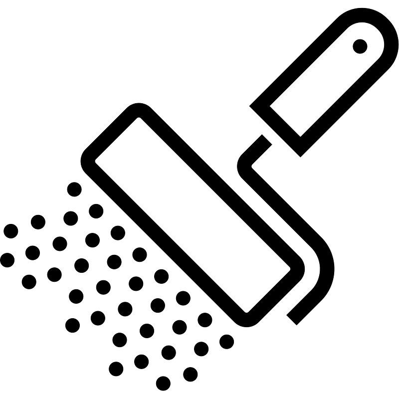 Paint roll icon. Free download transparent .PNG | Creazilla