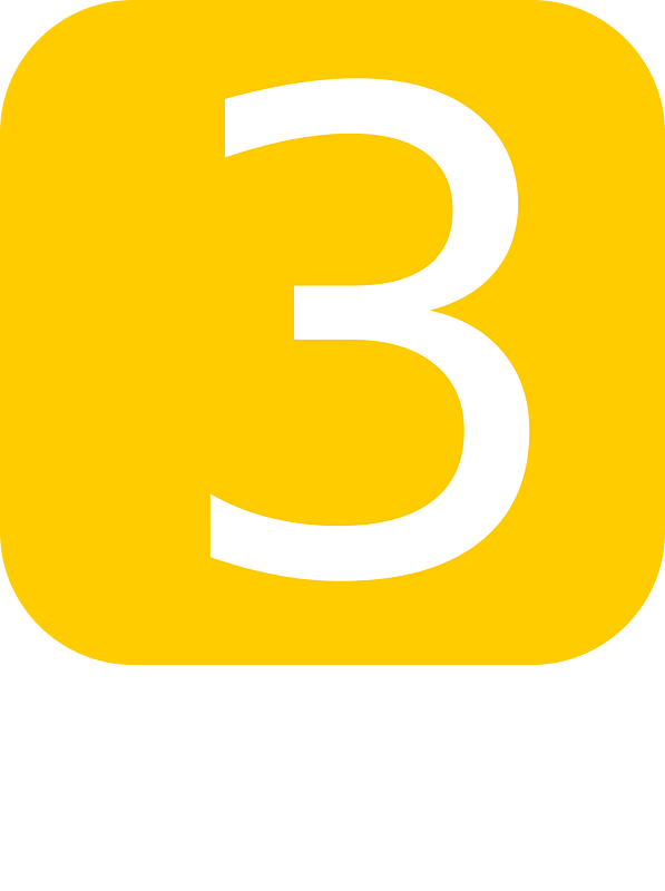 Three icon. Free download transparent .PNG | Creazilla