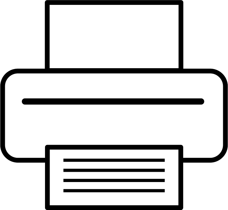 Printer icon. Free download transparent .PNG | Creazilla