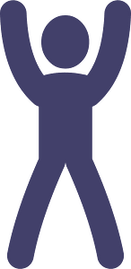 Gymnast Stick Man icon. Free download transparent .PNG | Creazilla
