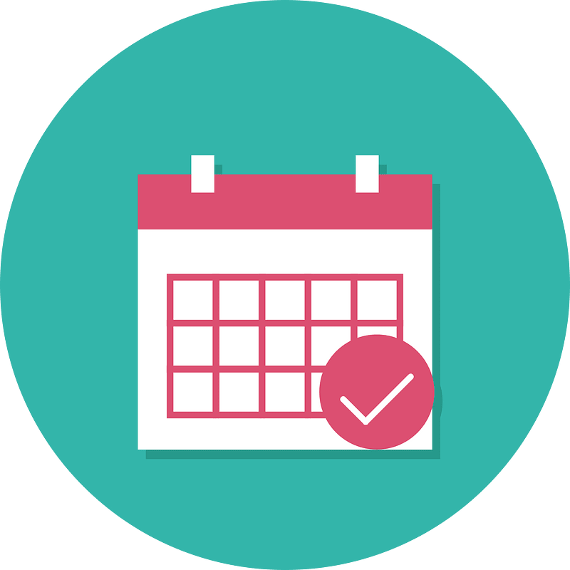 Pink Calendar Icon
