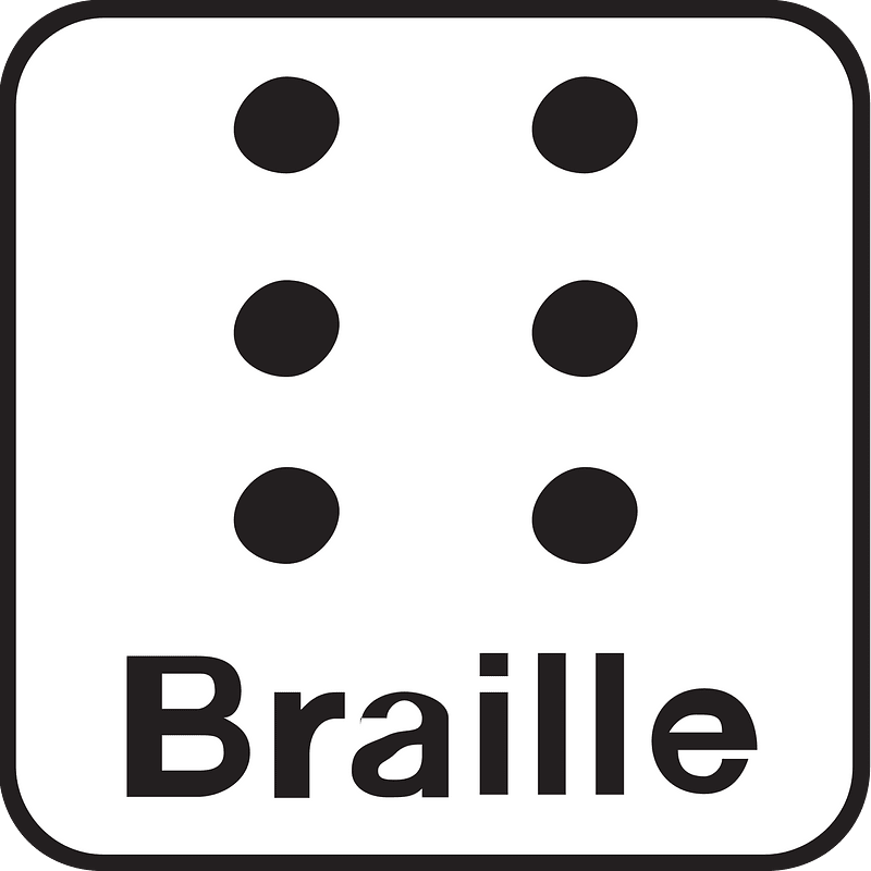 Braille icon. Free download transparent .PNG | Creazilla