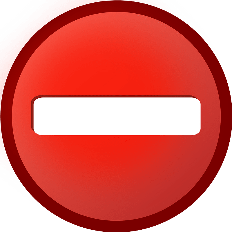 No Access icon. Free download transparent .PNG | Creazilla