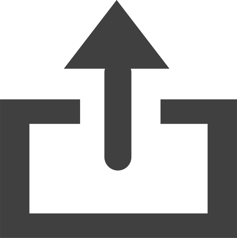 Upload icon. Free download transparent .PNG | Creazilla