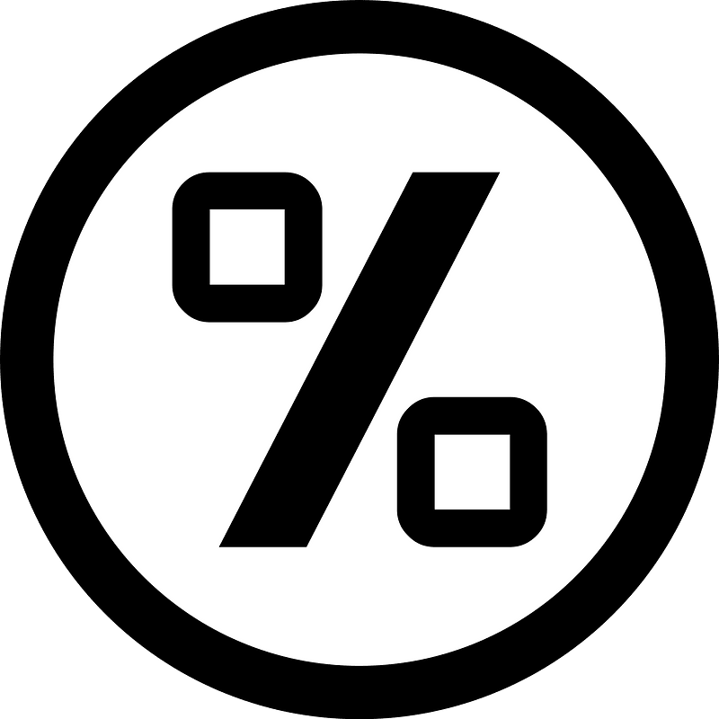 Percent icon. Free download transparent .PNG | Creazilla