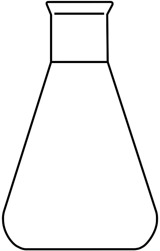 Erlenmeyer-flask icon. Free download transparent .PNG | Creazilla