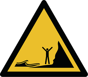 ISO 7010 W060 warning; incoming tides icon. Free download transparent ...
