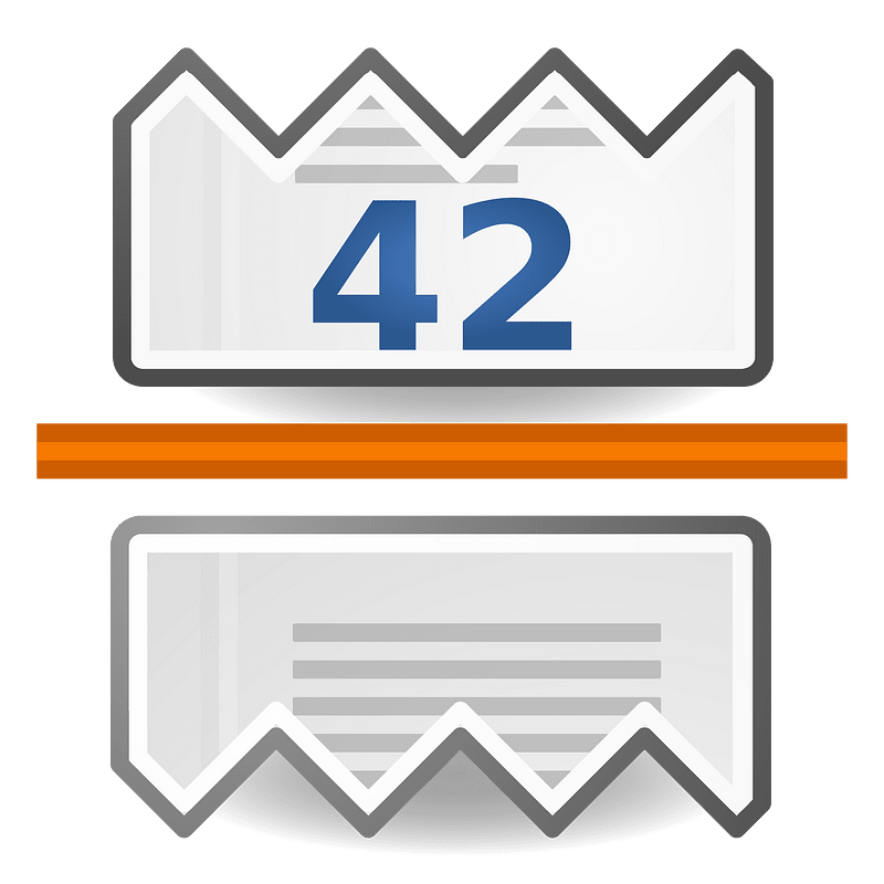 Pagebreak-numbered icon. Free download transparent .PNG | Creazilla