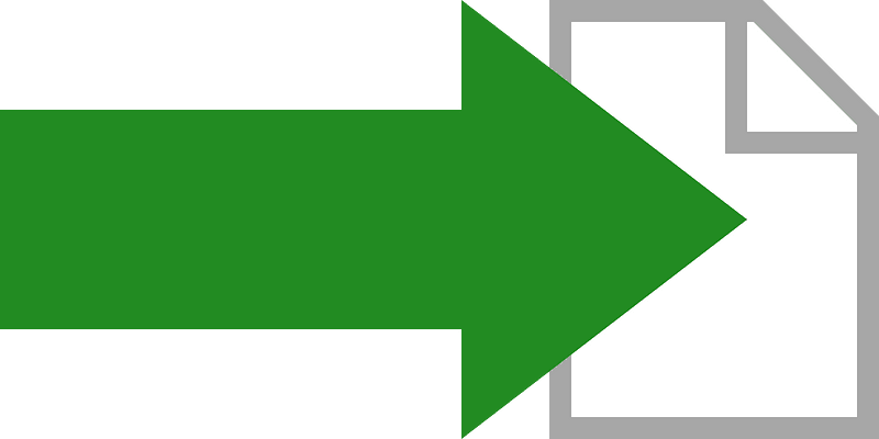 Document arrow green icon. Free download transparent .PNG | Creazilla