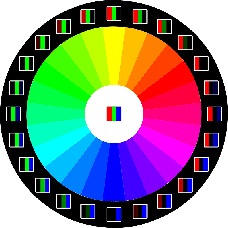 RGB color wheel pixel 15 icon. Free download transparent .PNG | Creazilla