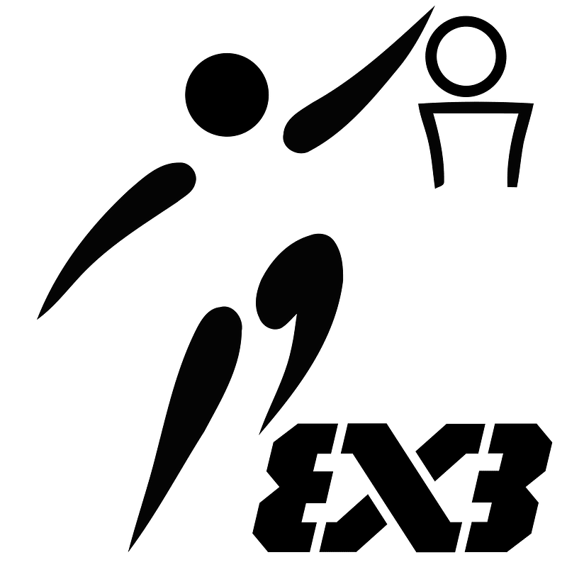3x3 basketball pictogram icon. Free download transparent .PNG | Creazilla