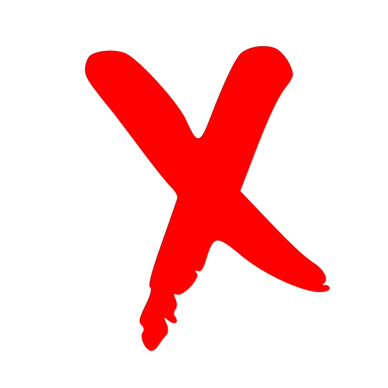Transparent X Icon