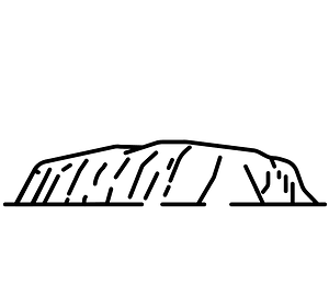 Uluru mark icon. Free download transparent .PNG | Creazilla