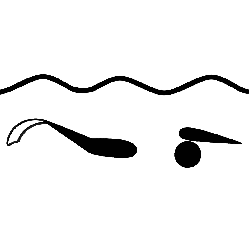 Finswimming pictogram icon. Free download transparent .PNG | Creazilla