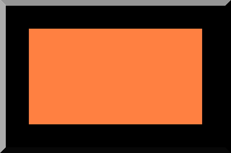 600px Black frame and Orange HEX-FF8040 icon. Free download transparent ...