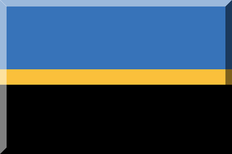 600px horizontal Blue HEX-3773B9 Black with Yellow HEX-FAC03B stripe ...