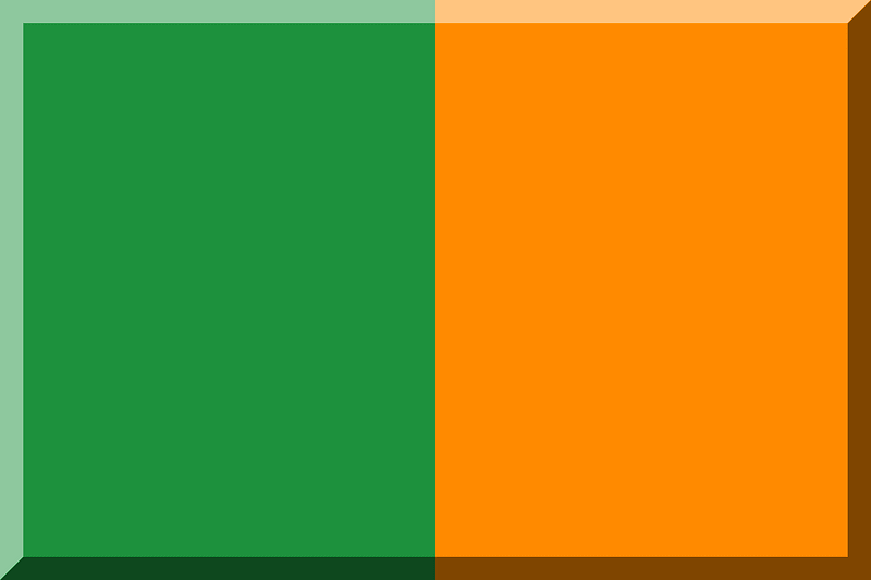 600px Verde e Arancione icon. Free download transparent .PNG | Creazilla