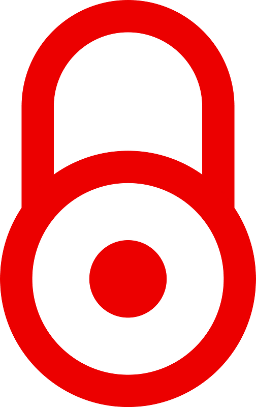Lock-red icon. Free download transparent .PNG | Creazilla