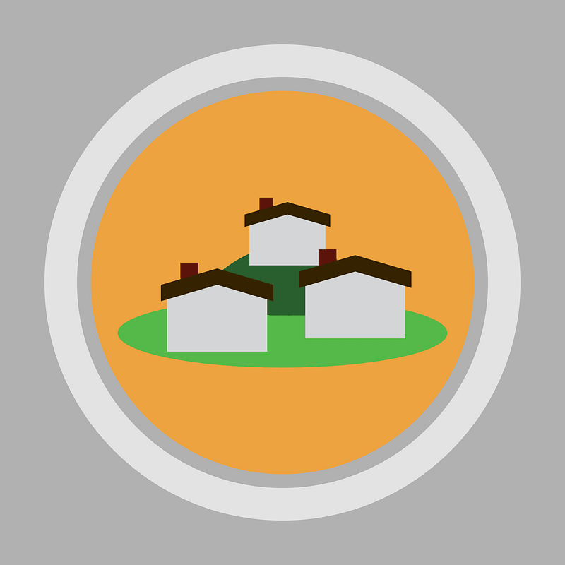 Round Landmark Icon Village icon. Free download transparent .PNG ...