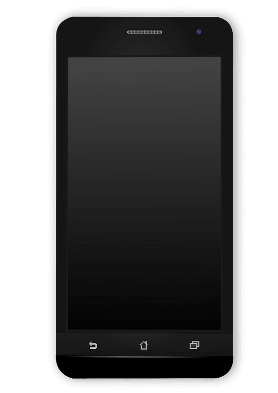 Black-android-phone - Free vector icons on creazilla.com