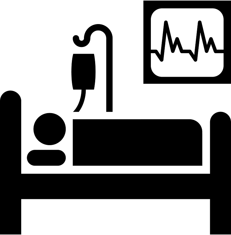 Patient On Bed Icon Png