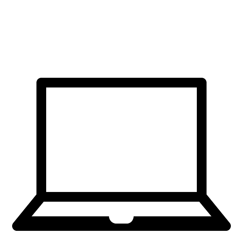 Laptop (48196) - The Noun Project icon. Free download transparent .PNG ...