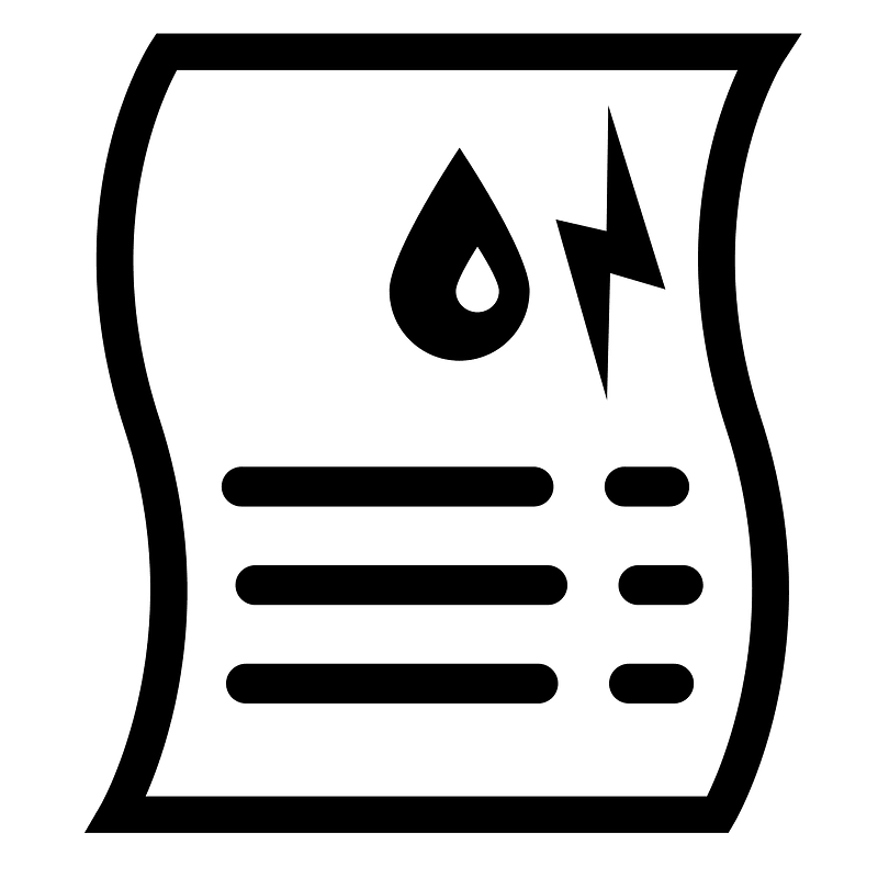 Utility bill (77089) - The Noun Project icon. Free download transparent ...