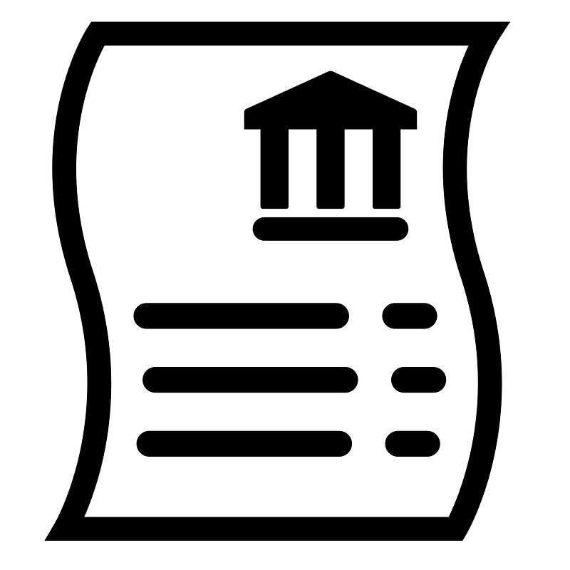 Bank statement (77090) - The Noun Project icon. Free download ...