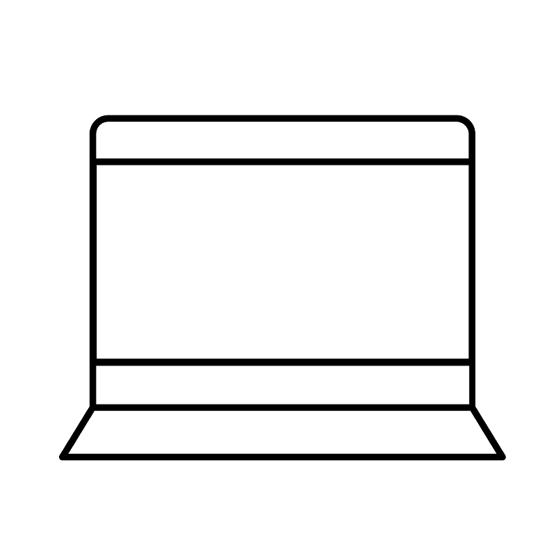 Laptop (89363) - The Noun Project icon. Free download transparent .PNG ...