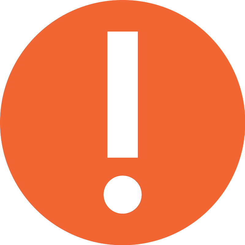 Exclamation orange flat icon icon. Free download transparent .PNG ...
