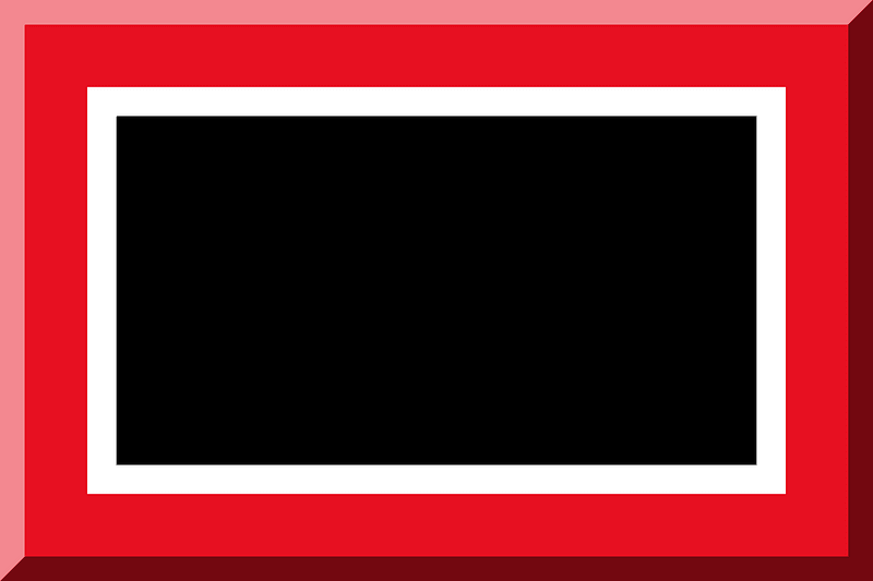 600px bordered HEX-E71021 White centered Black icon. Free download ...