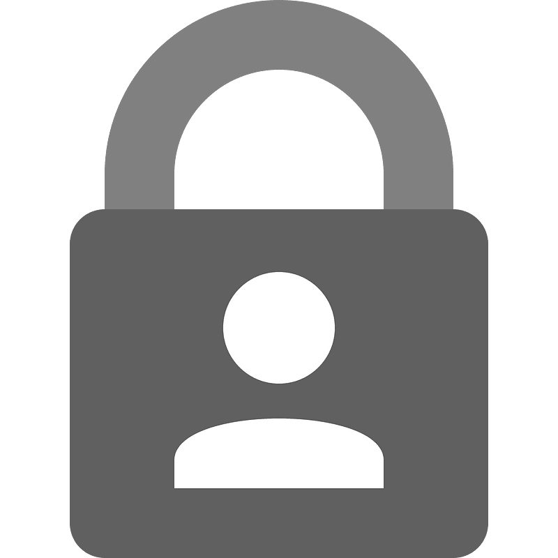 Semi-protection-shackle icon. Free download transparent .PNG | Creazilla