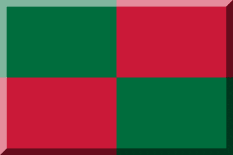 600px quadrisection HEX-F1A721 HEX-006D3D icon. Free download ...