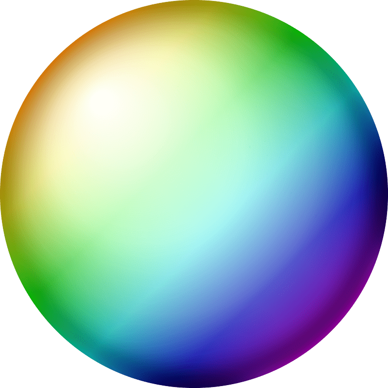 Rotating rainbow sphere icon. Free download transparent .PNG | Creazilla