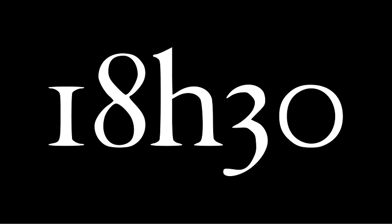 18h30 icon. Free download transparent .PNG | Creazilla