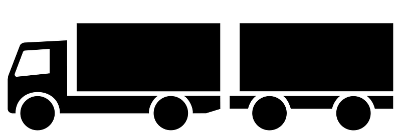 LKW mit Anhänger aus Zusatzzeichen 1048-13 icon. Free download ...