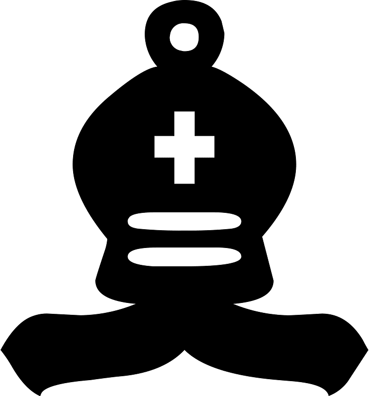 Black bishop icon. Free download transparent .PNG | Creazilla