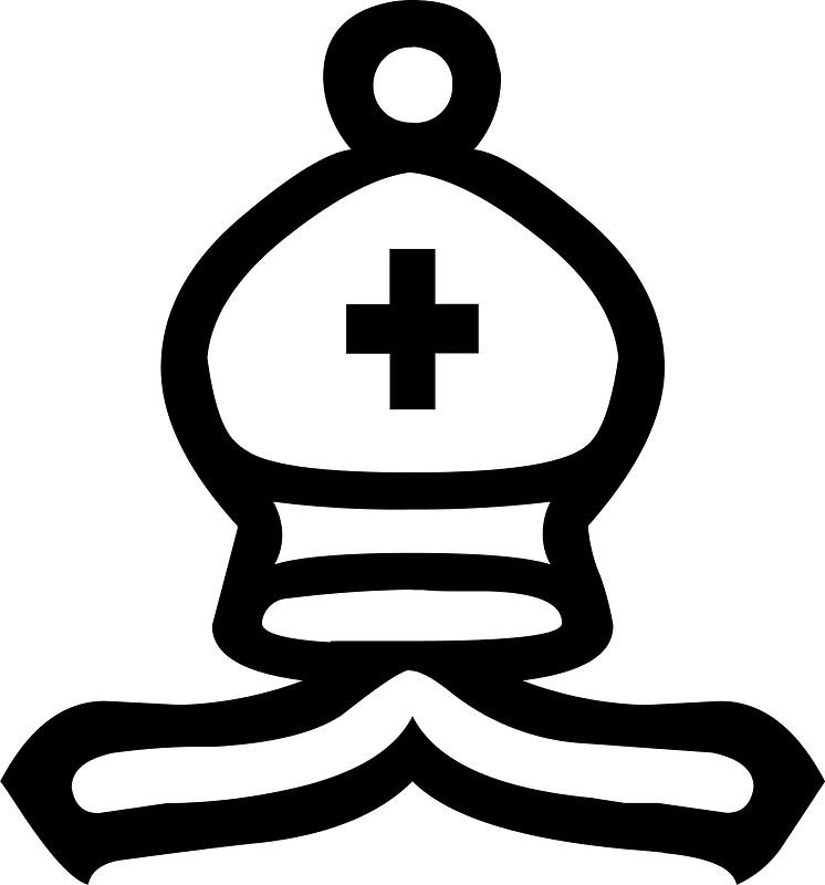 White bishop icon. Free download transparent .PNG | Creazilla