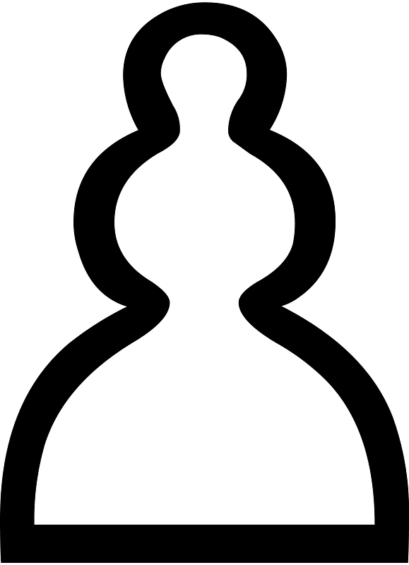 White pawn icon. Free download transparent .PNG | Creazilla