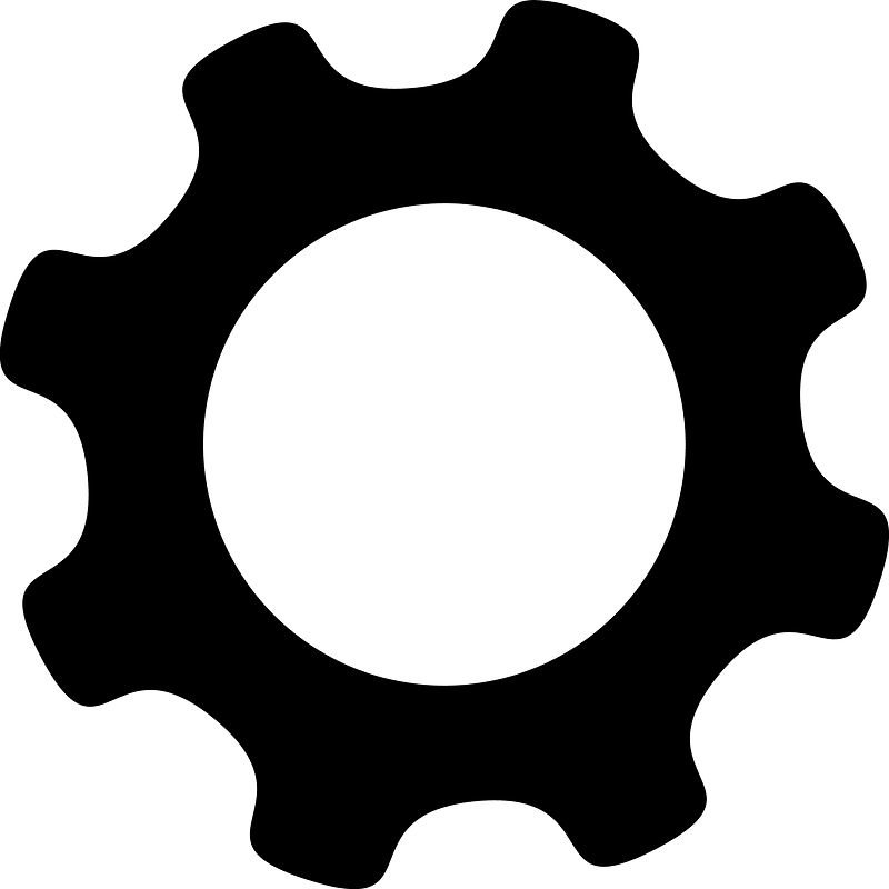 Cog icon. Free download transparent .PNG | Creazilla