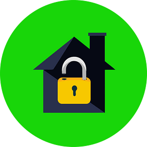 House and lock - Free vector icons on creazilla.com