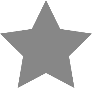 Half grey star icon. Free download transparent .PNG | Creazilla